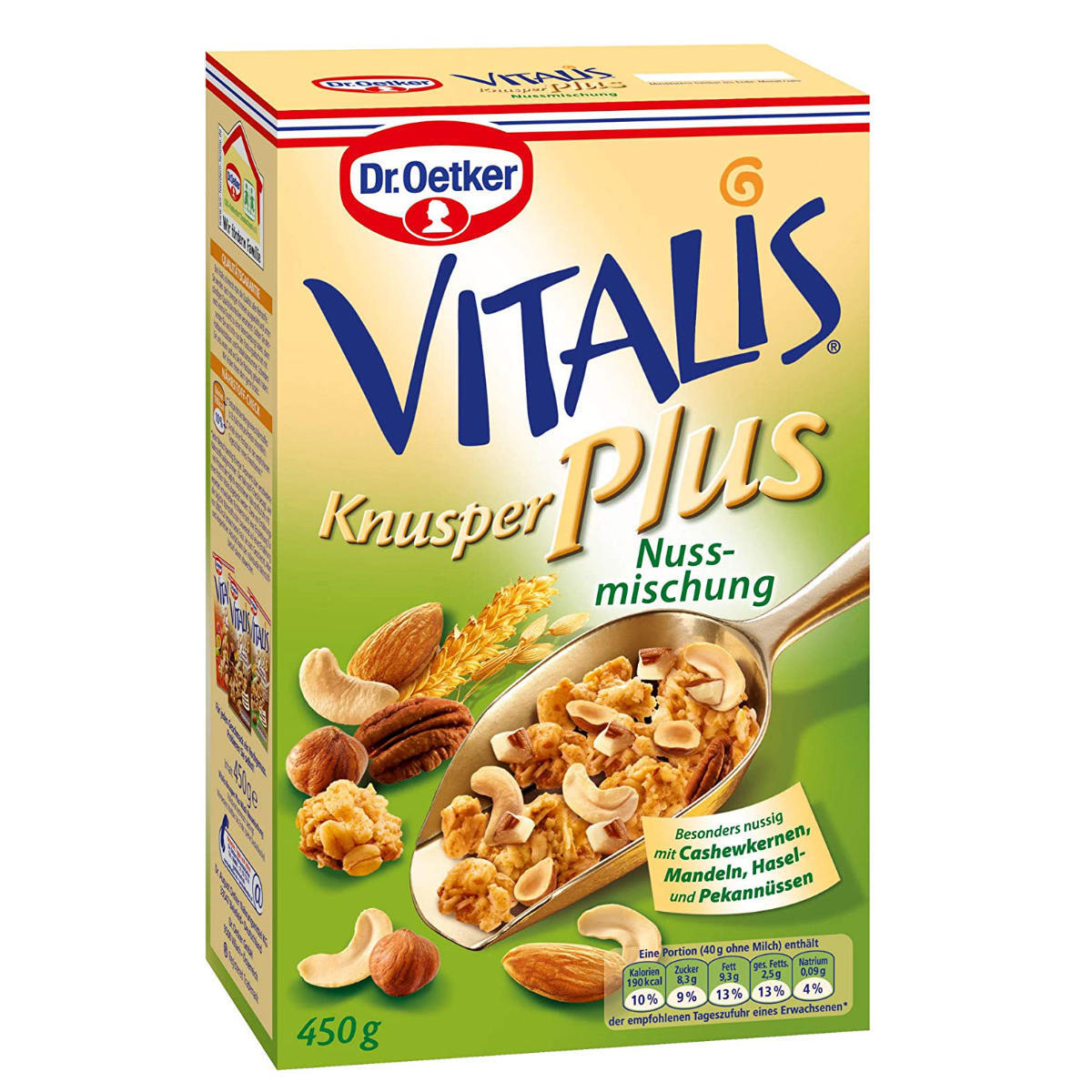 Vitalis müsli croustillant Plus Dr. Oetker mélange de noix