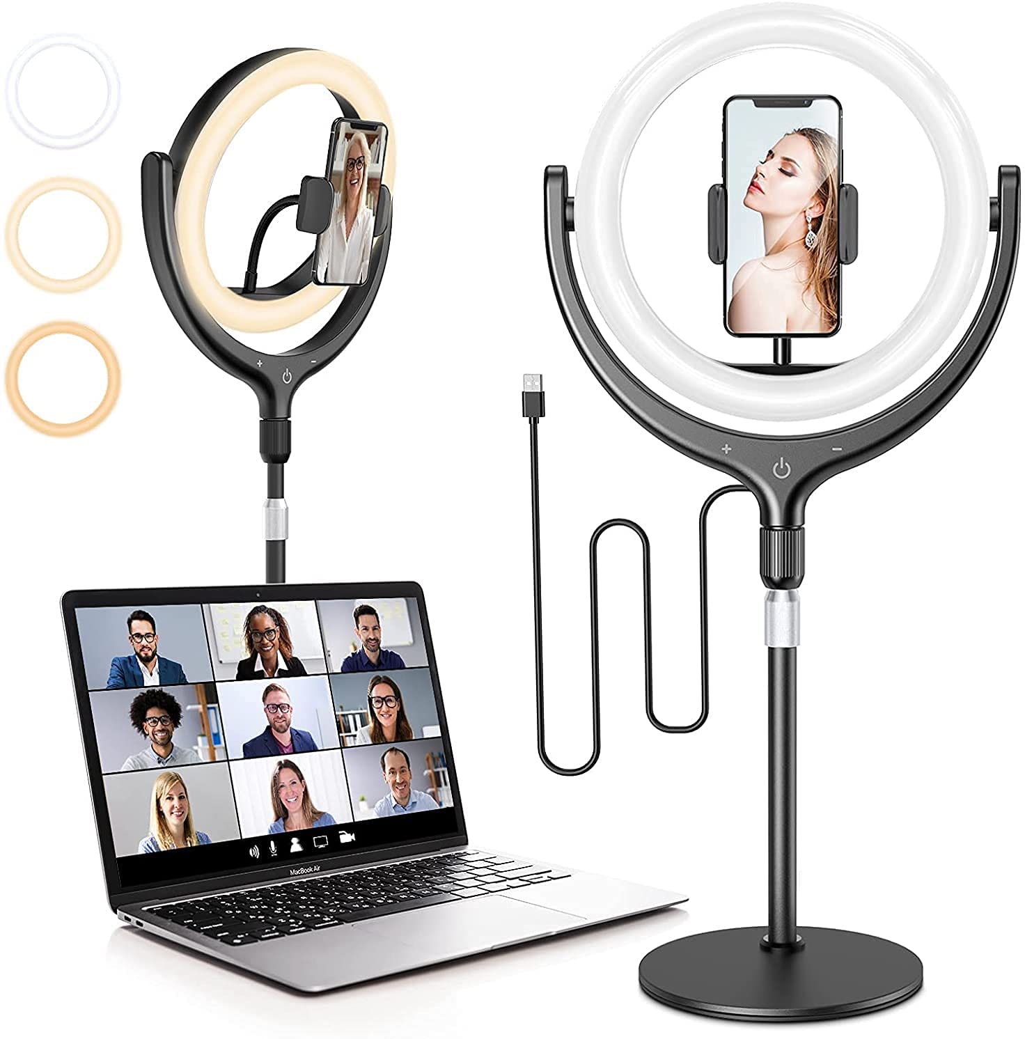 10" LED Ringlicht USB Ringleuchte mit Stativ | Kaufland.de