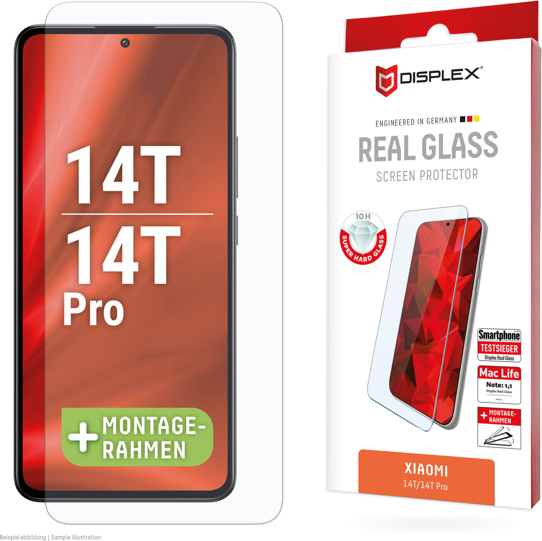 Displex Screen Protector (10H) pro Xiaomi 14T, 14T Pro, Eco