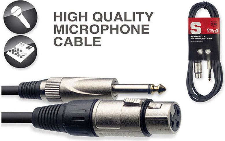 Stagg Smc6Xp - Câble de microphone 6M Câbles audio
