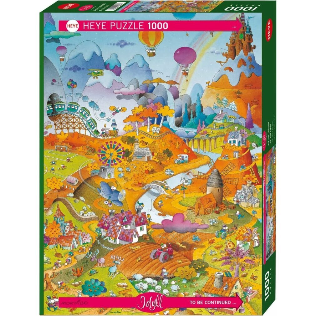 HEYE Puzzle Cartoon Classics: Idillio nel campo 1000 pezzi