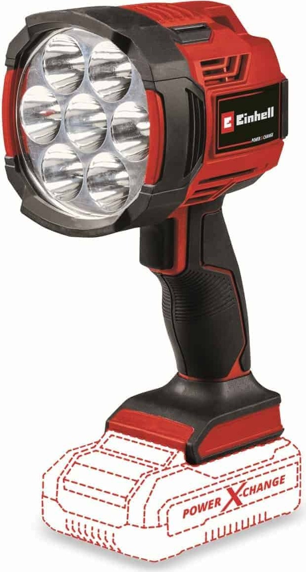 Einhell TE-CL 18/2500 LiAC-solo, LED, 7 lampadine, nero,