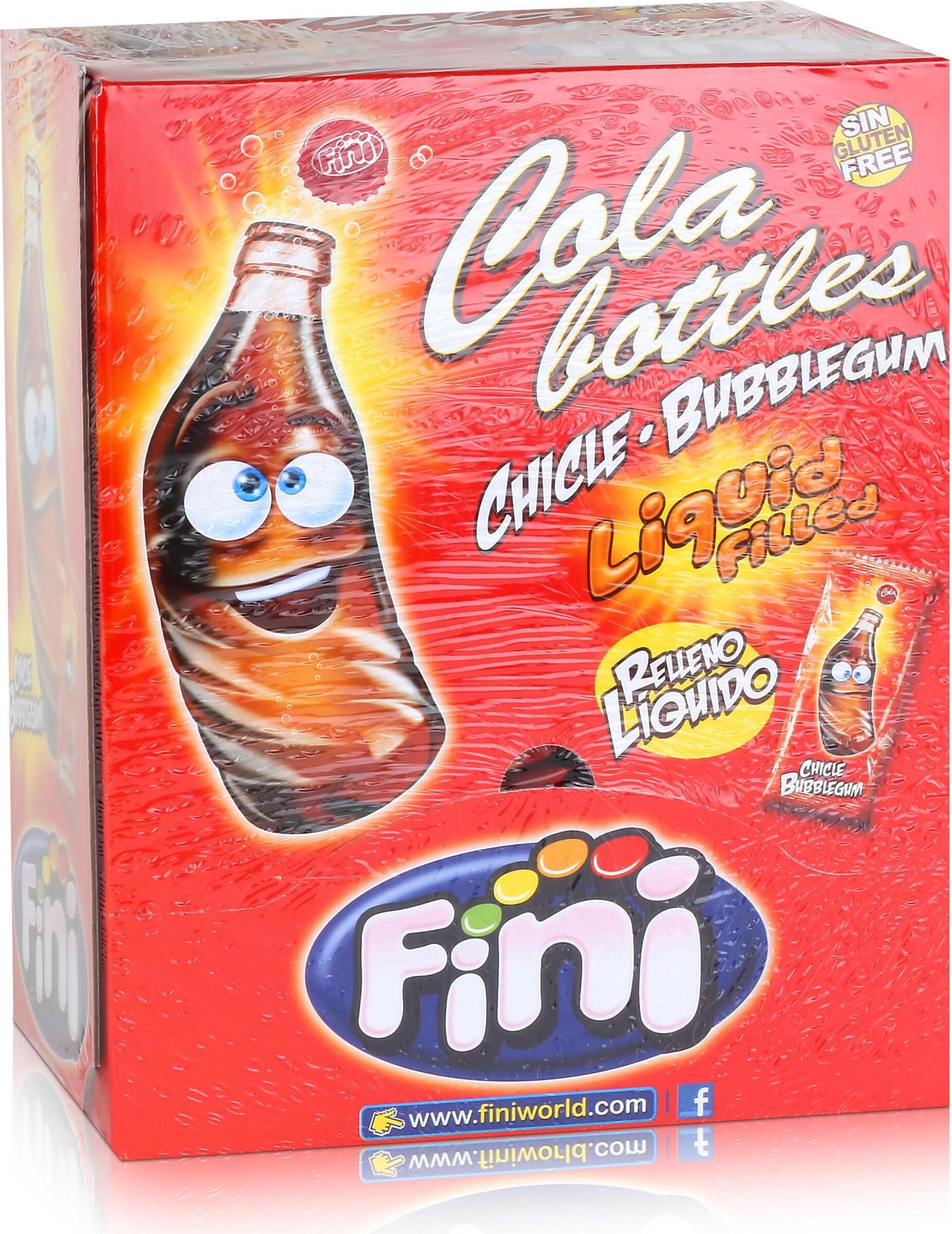 Fini Bubble Gum Cola Bottiglie da 200 pezzi (confezione