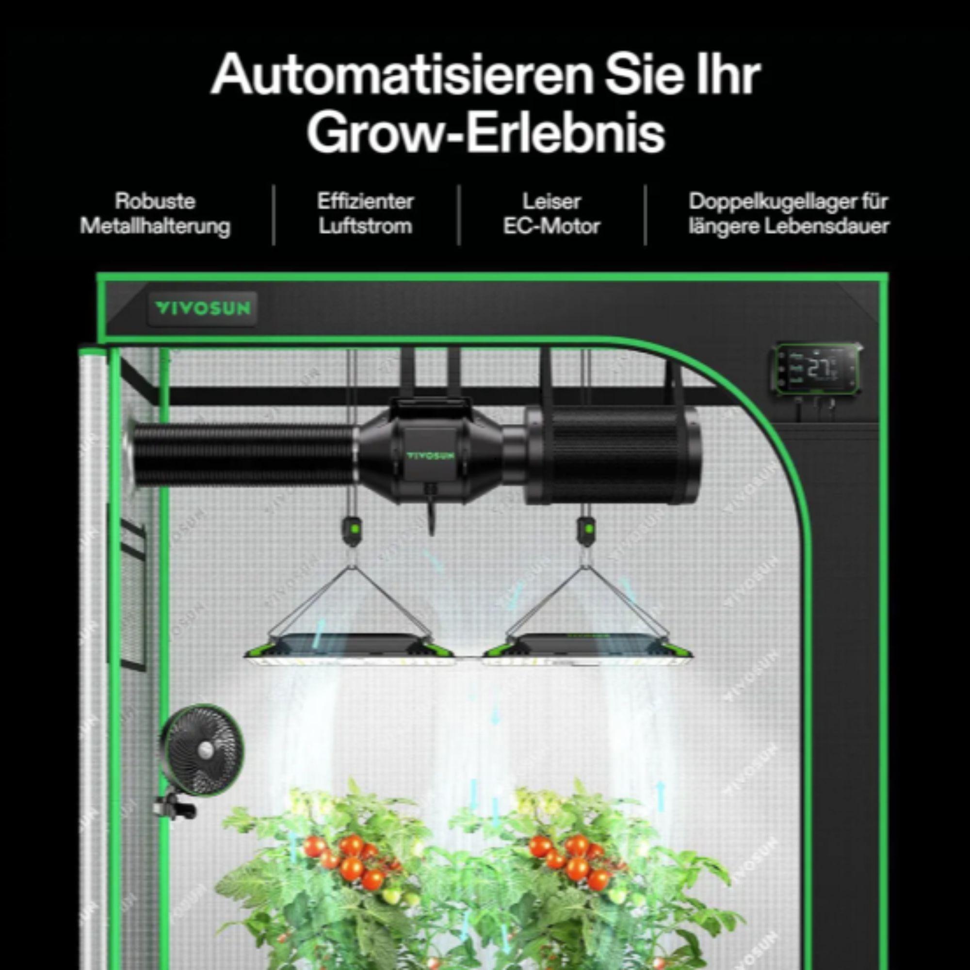 VIVOSUN Smart Luftfiltration AeroZesh S4 + Smart Controller