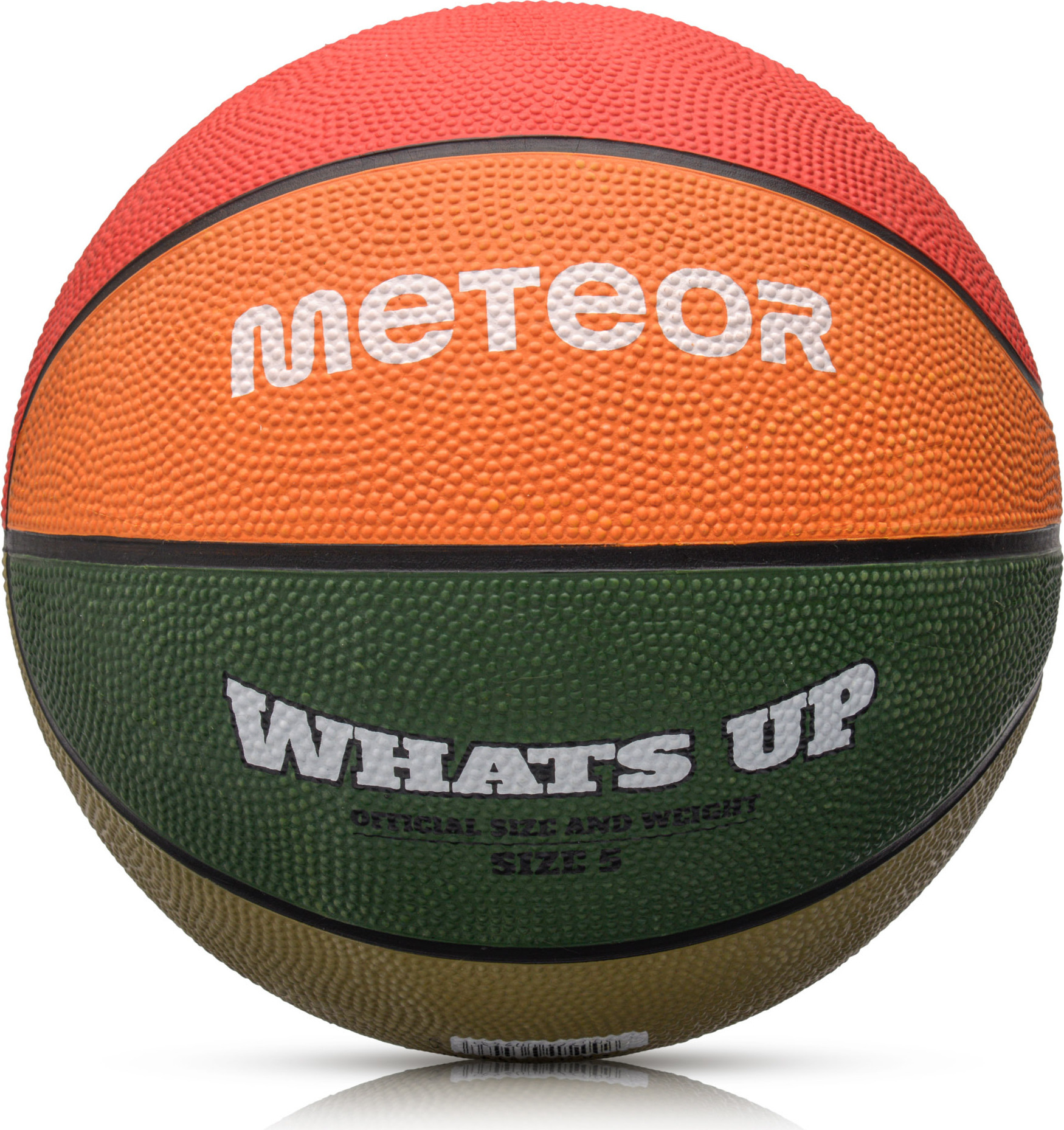 Meteor Basketball What's up taille 5 jeunes vert/orange