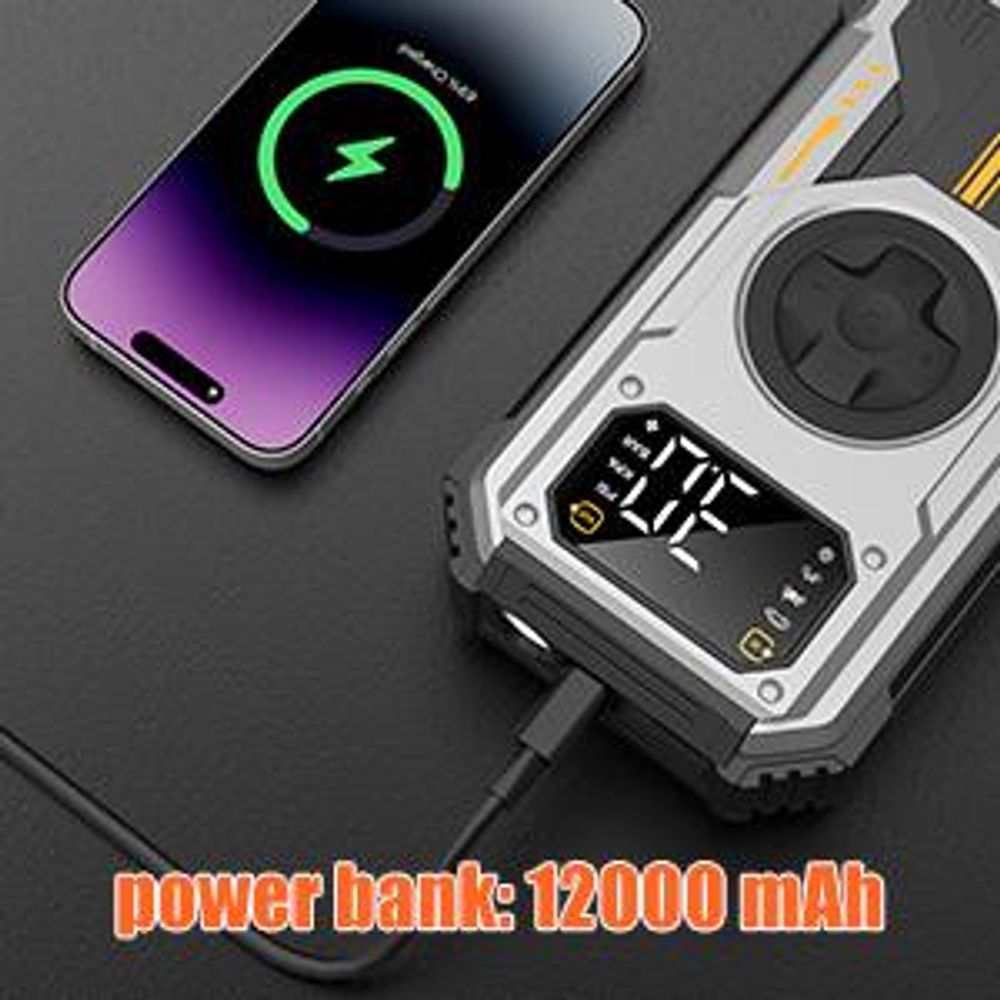 5 in1 Auto Starthilfe 6000A Spitze 12000mAh Jump Starter