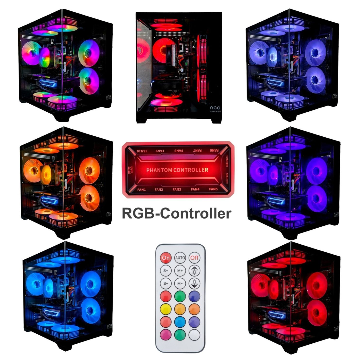 Gaming PC PHANTOM BLACK | NVIDIA RTX 5060 | 16GB RAM 240GB