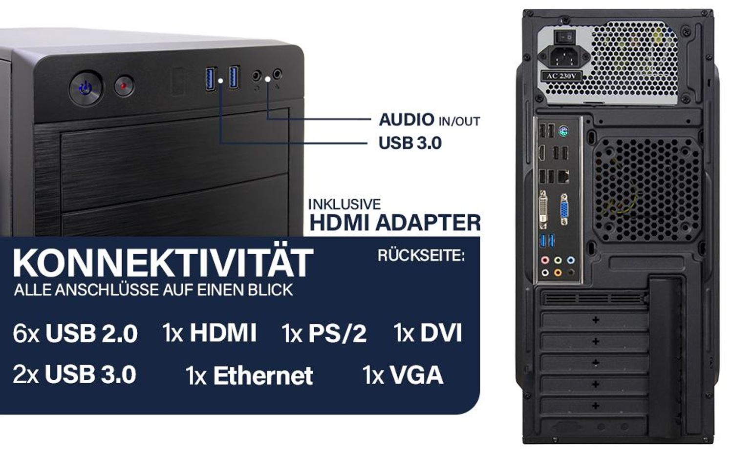 Hyper Byte, Office PC, High End Tower-PC, Intel Core i7 3.9