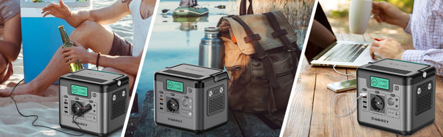 SWAREY S500 přenosná elektrárna Solární generátor 518Wh