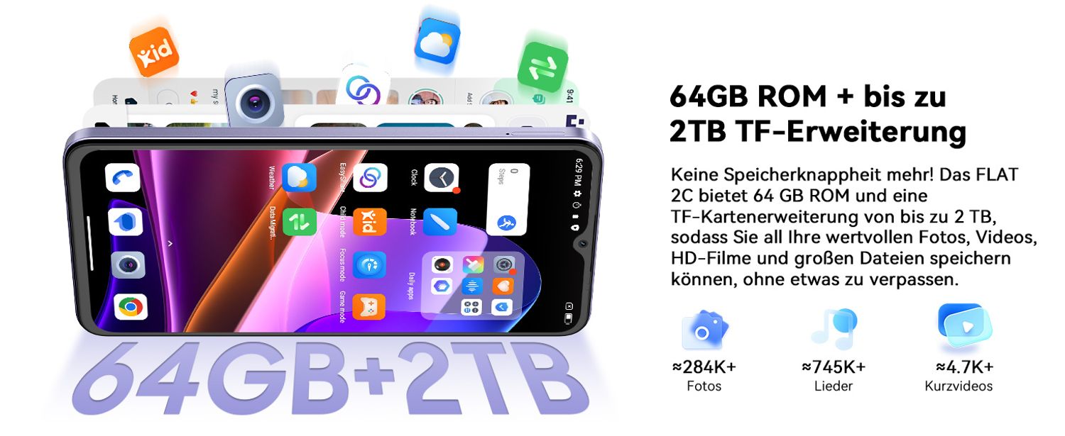 OSCAL FLAT 2C Smartphone ohne Vertrag, 6.56" | Kaufland.de