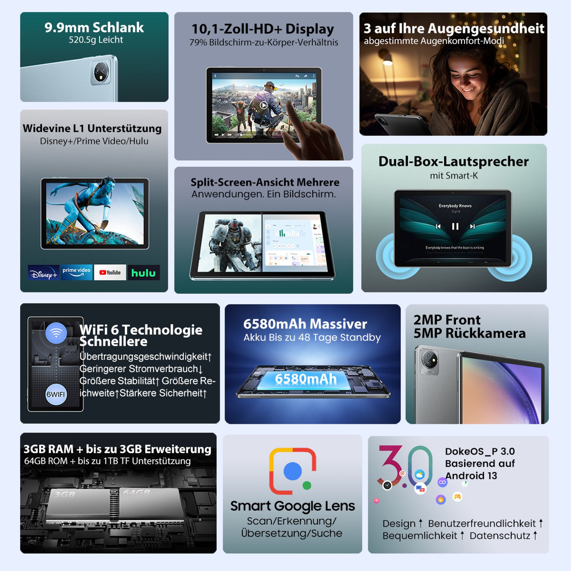 Blackview Tab70 WiFi Tablet 10 Zoll, 64GB | Kaufland.de