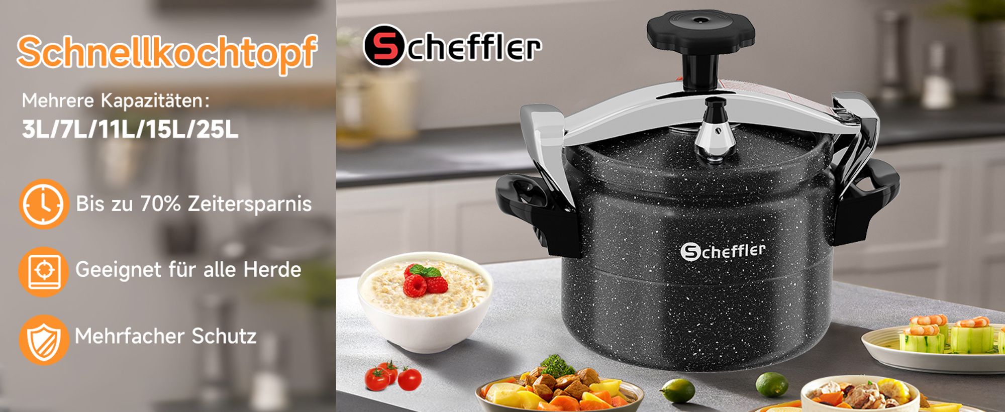 Schnellkochtopf Scheffler Schnellkochtopf Induktion