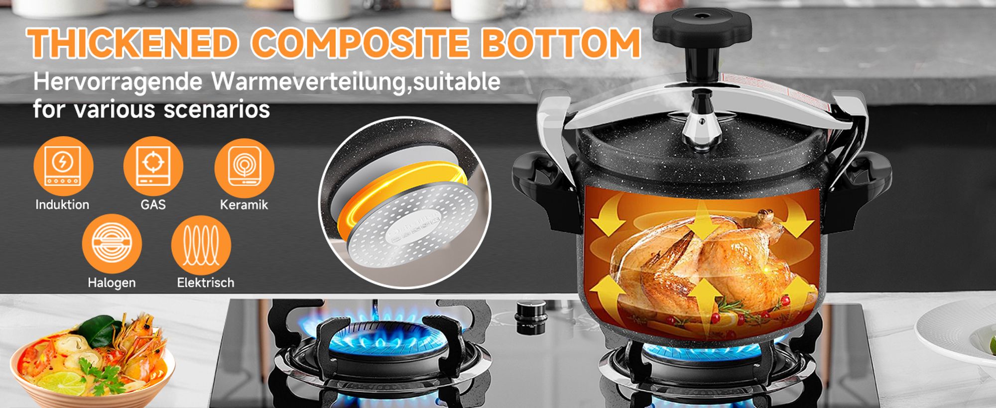 Schnellkochtopf Scheffler Schnellkochtopf Induktion