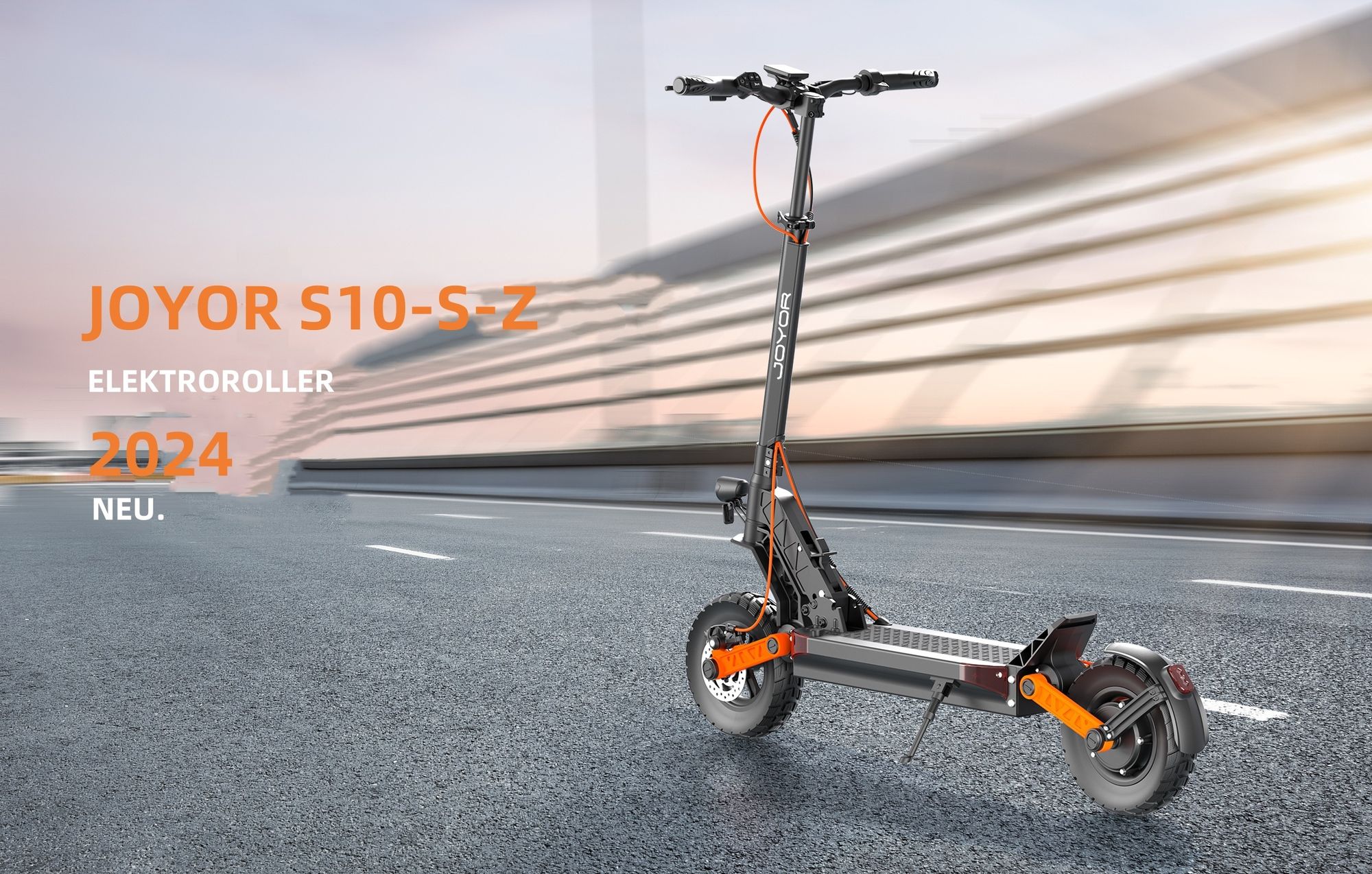 JOYOR S10-S-Z Elektroroller mit Blinkern - 1000 W * 2 Motor